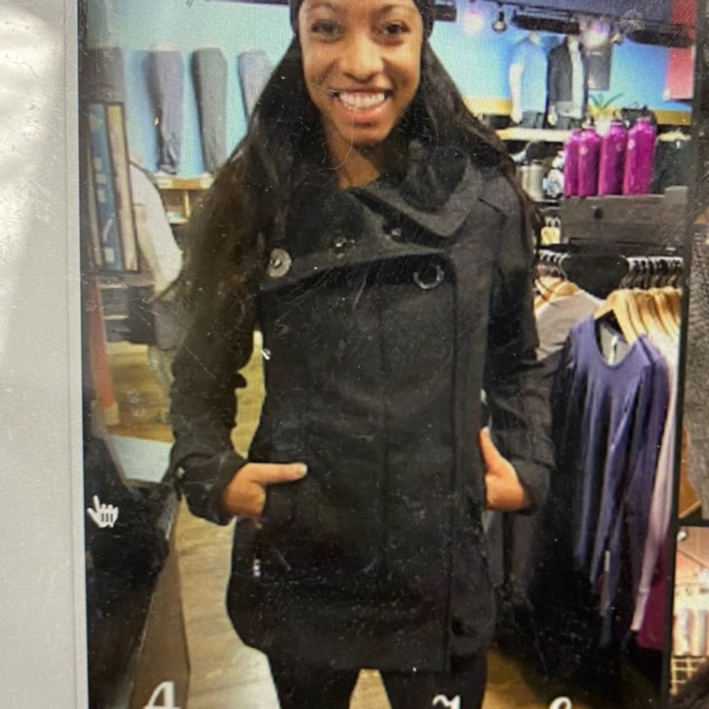 Lululemon Audrey Rare Tweed Black White Jacket Coat 4 - Gem